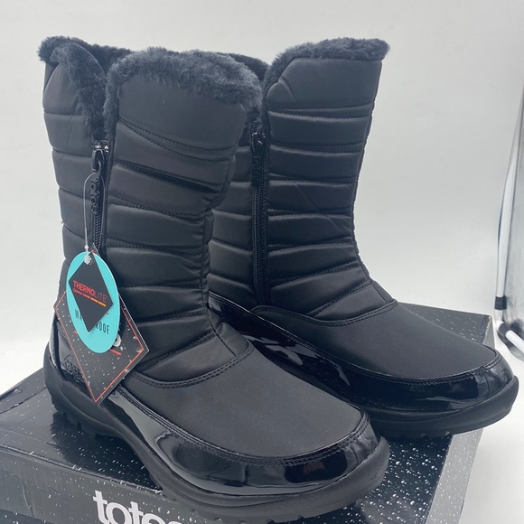 totes | Shoes | Water Proof Mid Shaft Cozy Lined Storm Boots | Poshmark